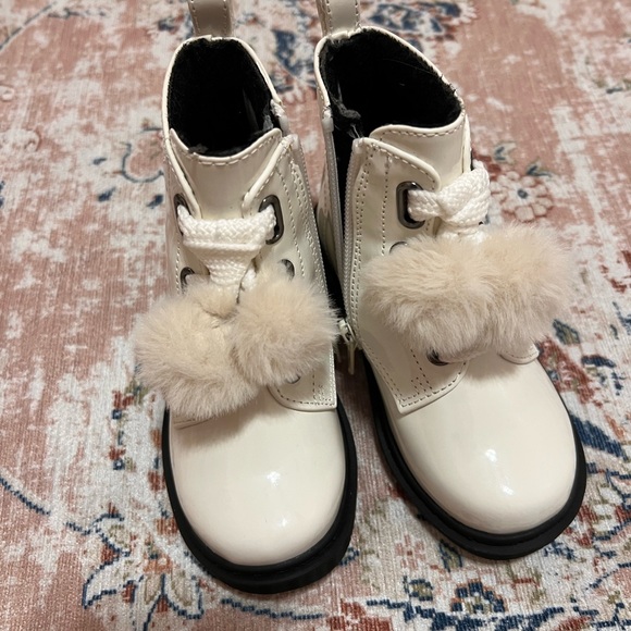 Shoes | Toddler Girl White Boots Doc Marten Look Alikes | Poshmark